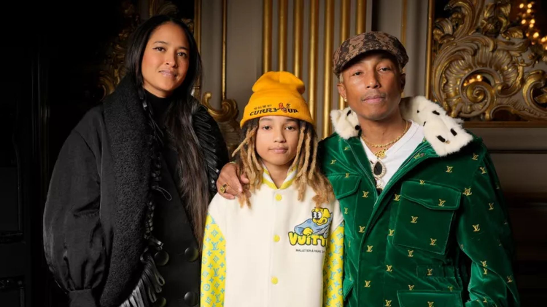 Pharrell E Esposa E Filho